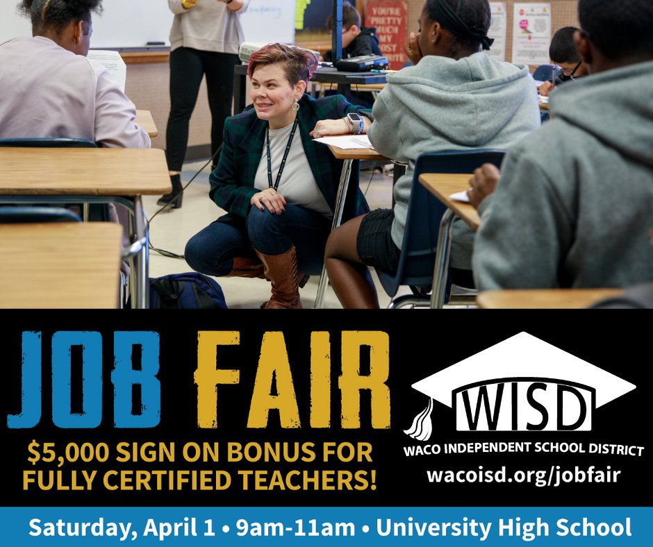 Waco ISD to Host Job Fair Tomorrow at University High School – Texas ...